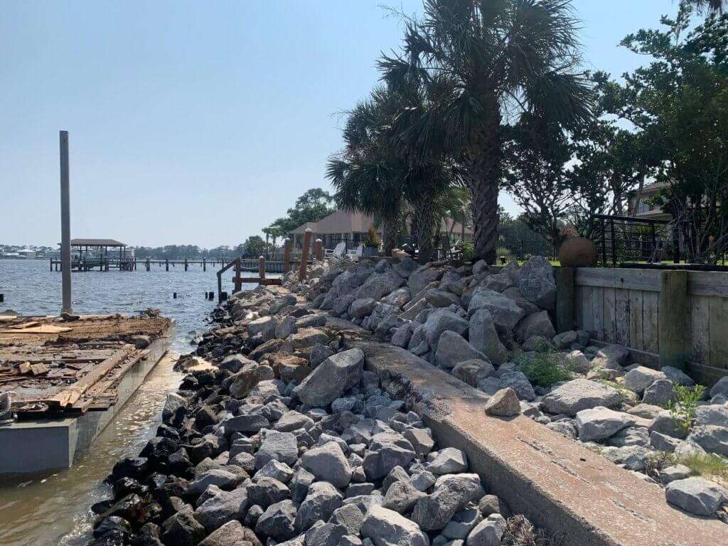 Riprap & Seawall Image Gallery - HMP Marine Construction, LLC